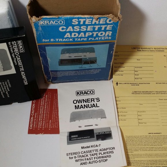 Kraco.8-track.Cassette.Adaptor. | Car Audio, Video & GPS | Kraco Stereo ...